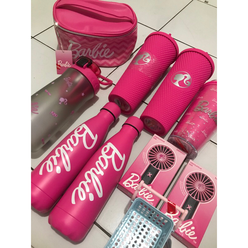 Jual READY Tumblr miniso x barbie Collection Double Wall Stainless ...