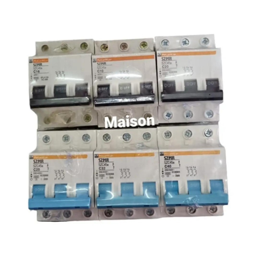 Jual SZMR MCB 3 phase 6A/10A/16A/20A/25A/32A/40A/50A/63A MCB 3P SNI ...