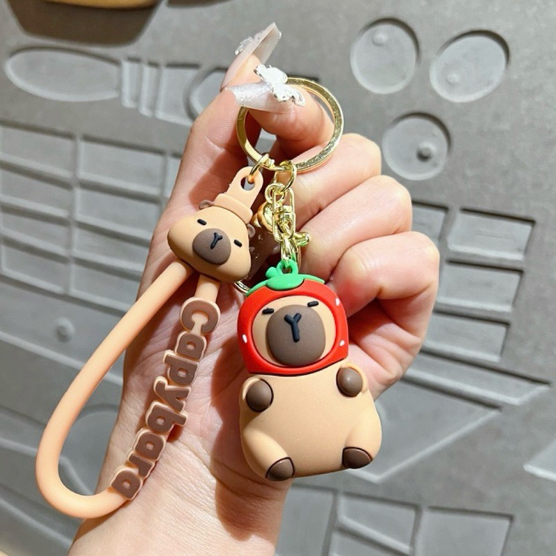 Jual Capybara keychain plush cute aesthetic | Shopee Indonesia