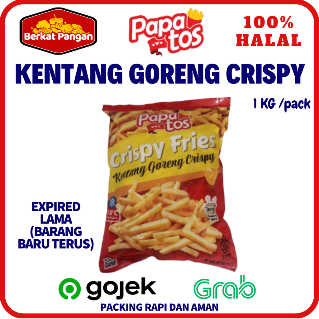 Jual PAPATOS Kentang Goreng Crispy 1 kg | Shopee Indonesia