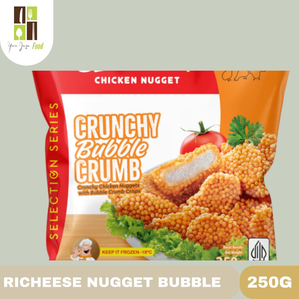 Jual Crunchy Bubble Crumb Chicken Nugget Richeese factory / Chicken ...