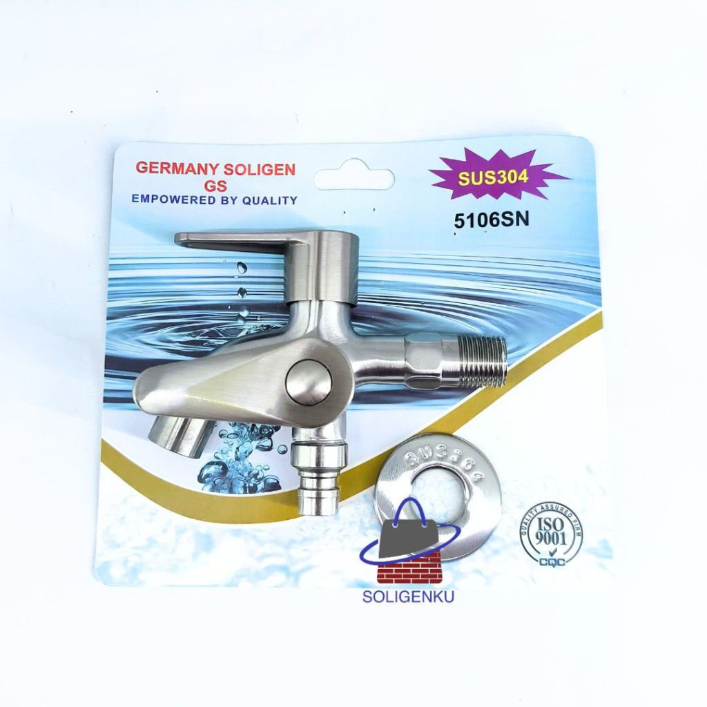 Jual Kran Cabang SOLIGEN SUS 304 5106 SN Stainless Steel Keran Air ...