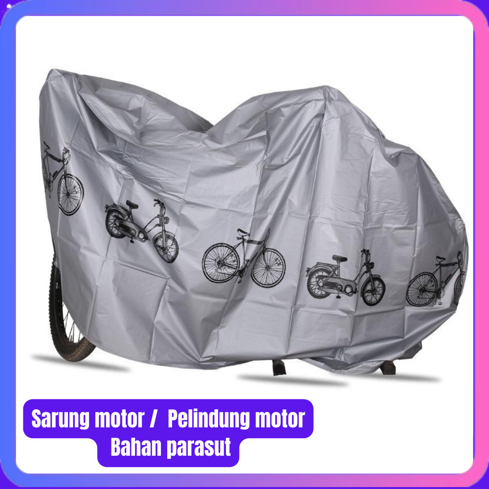Jual Cover Pelindung Motor Bahan Parasut Mantel motor Cover Sarung ...