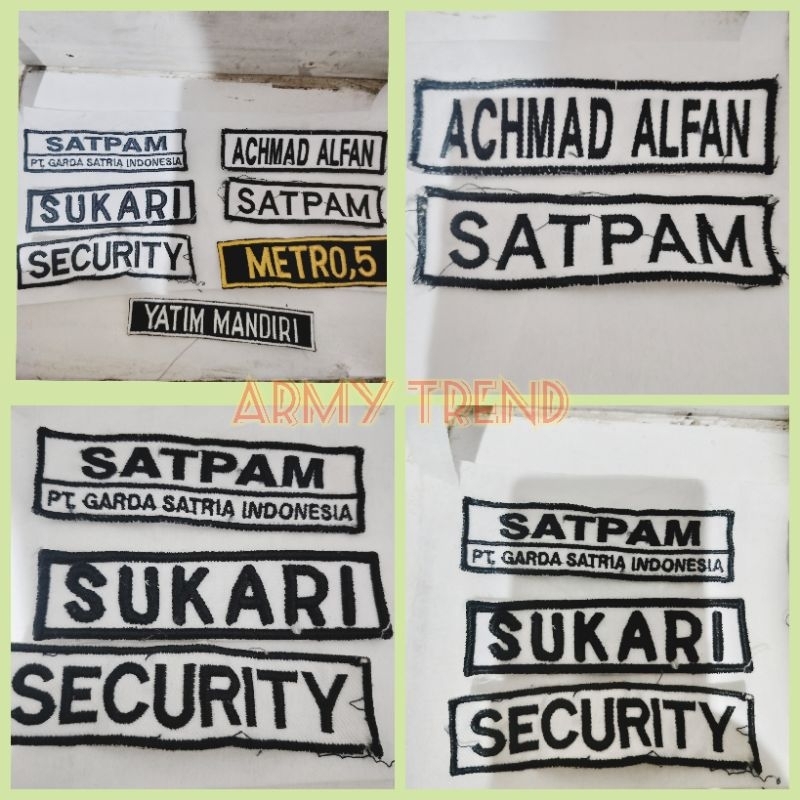 Jual BORDIL NAMA LANGSUNG JADI / BORDIL NAMA SATPAM / BORDIL SEKOLAHAN ...