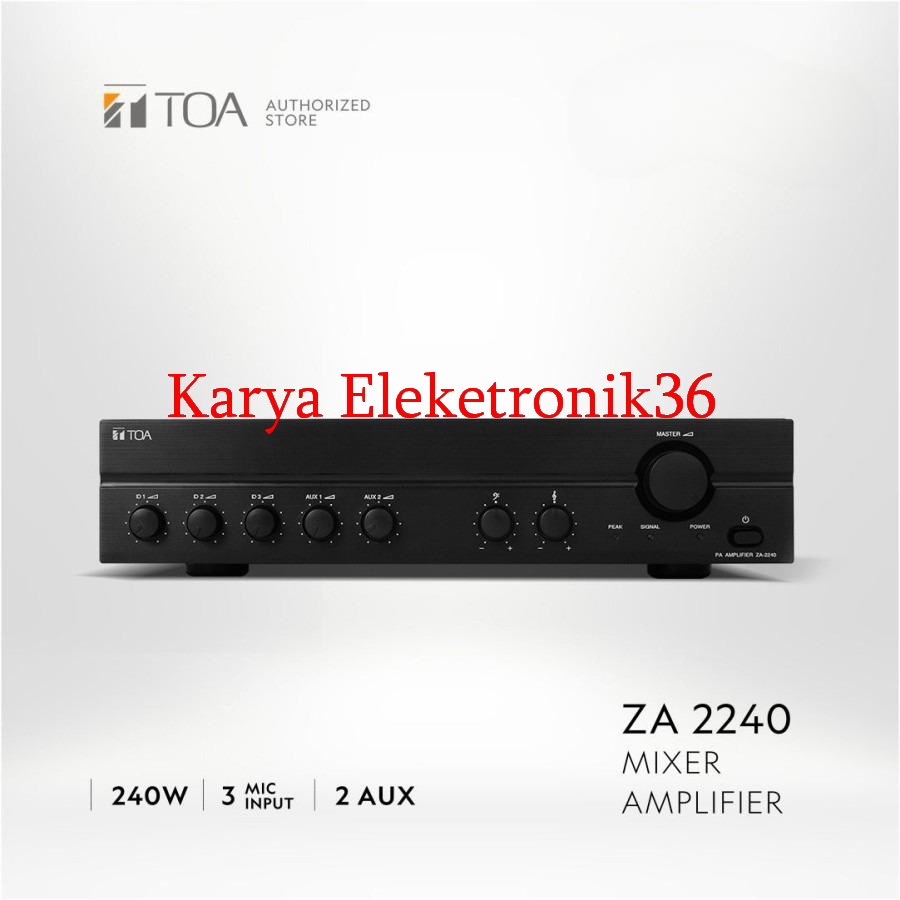 Jual Power Amplifier TOA ZA 2240 240W Ampli ZA2240 240 W Original ...
