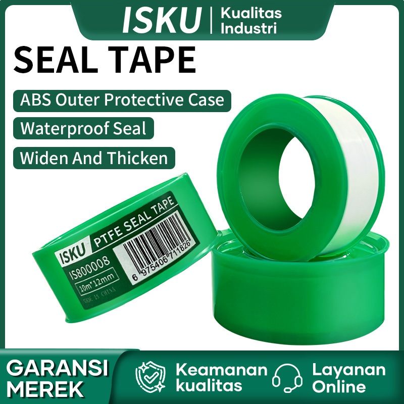 Jual ISKU Seal Tape 10 Meter Sealtape Isolasi Lakban Pipa Keran Kran ...