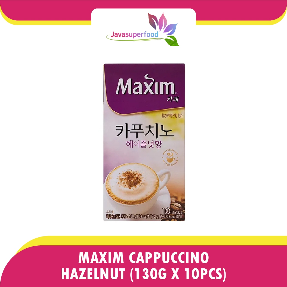 Jual Maxim Coffee Cafe Cappucino Hazelnut / Kopi Korea Instan isi 10 ...