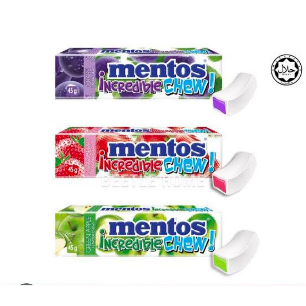 Jual Mentos incredible chew candy 45g import | Shopee Indonesia
