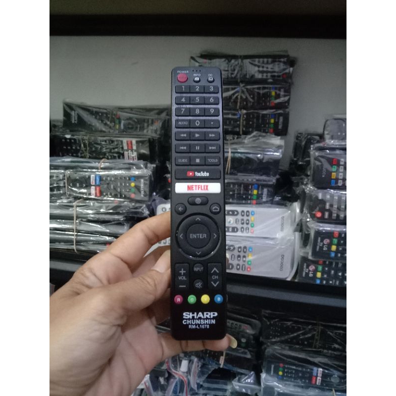 Jual REMOT REMOT TV SHARP AQUOS LCD/LED SMART ANDROID TV GB326WJSA ...