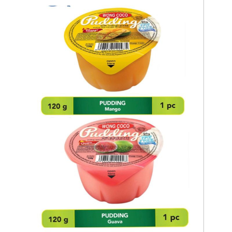 Jual WONG COCO Pudding Guava/Mangga 120 g | Shopee Indonesia