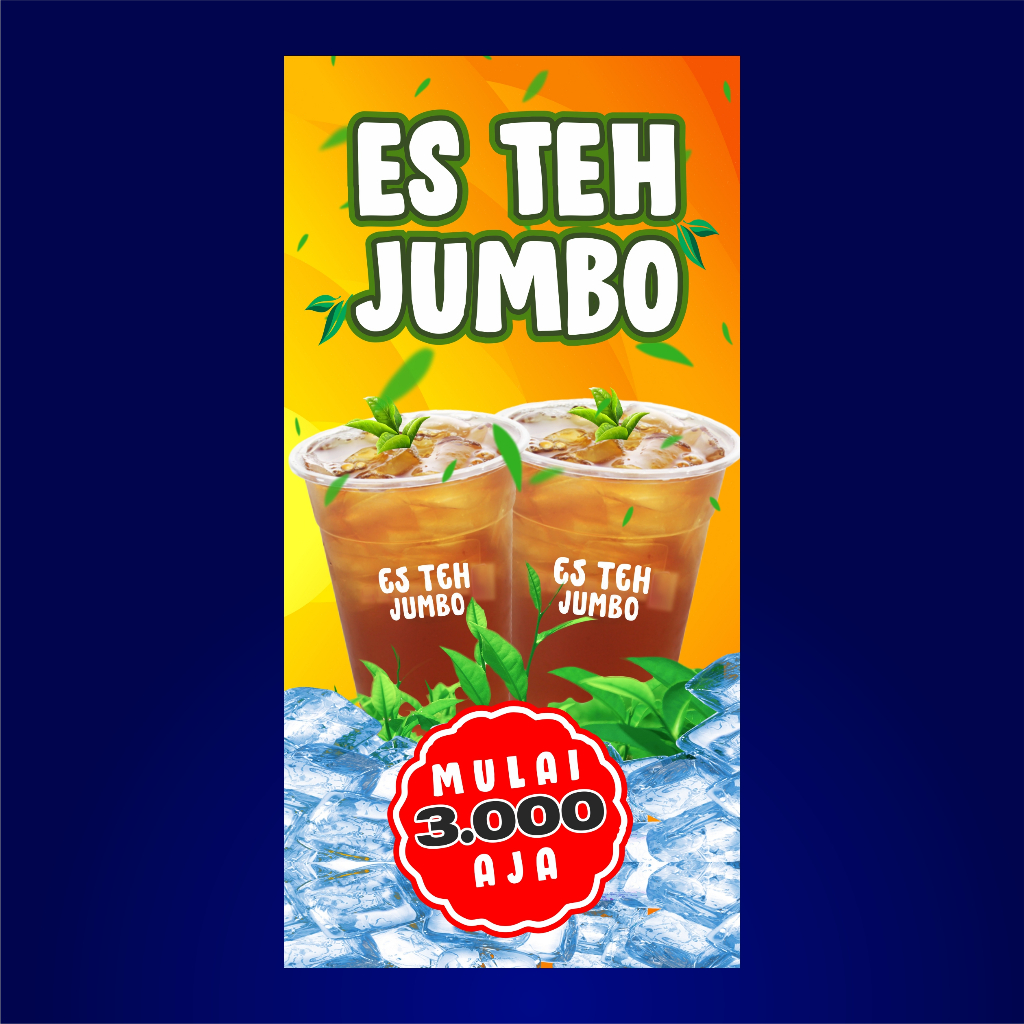Jual Spanduk Banner Es Teh Jumbo | Shopee Indonesia