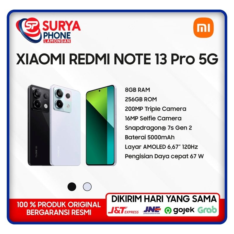 Jual REDMI NOTE 13 PRO 5G 8/256 GRS RESMI TERMURAH | Shopee Indonesia