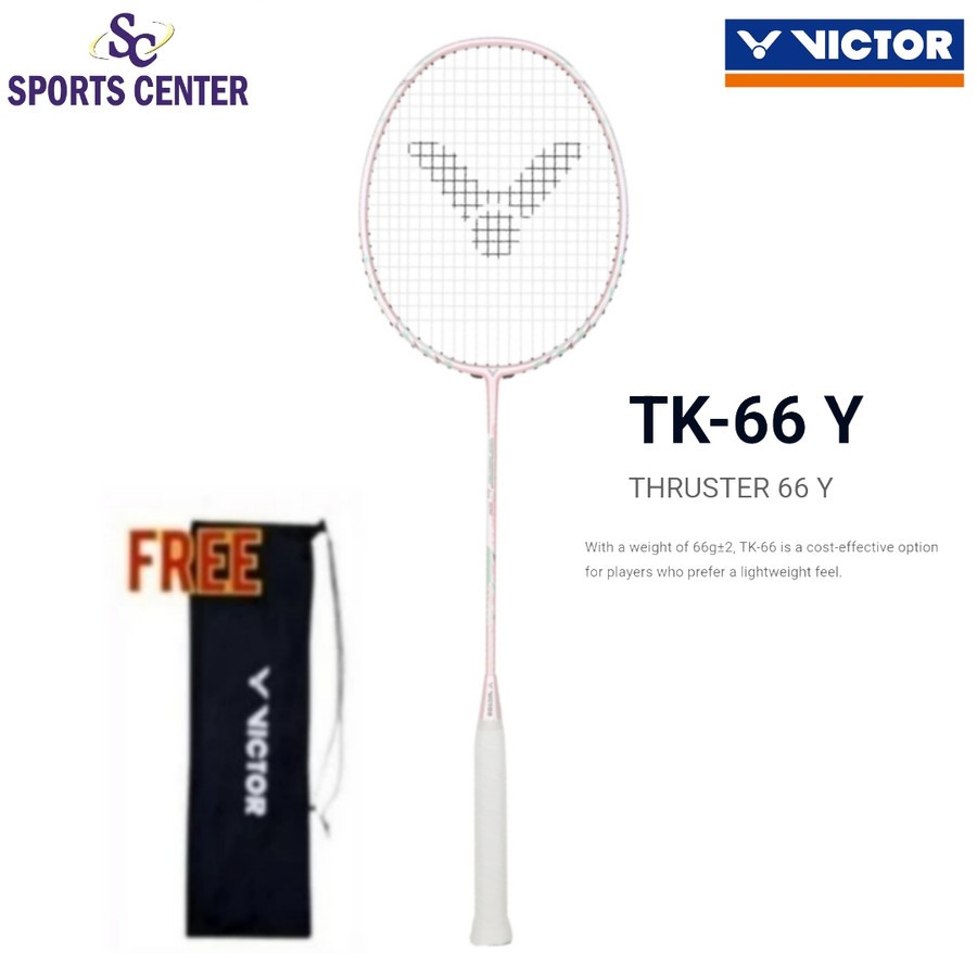 Jual New Raket Badminton Victor Thruster K 66 / TK 66 / TK-66 Y (+-66g ...