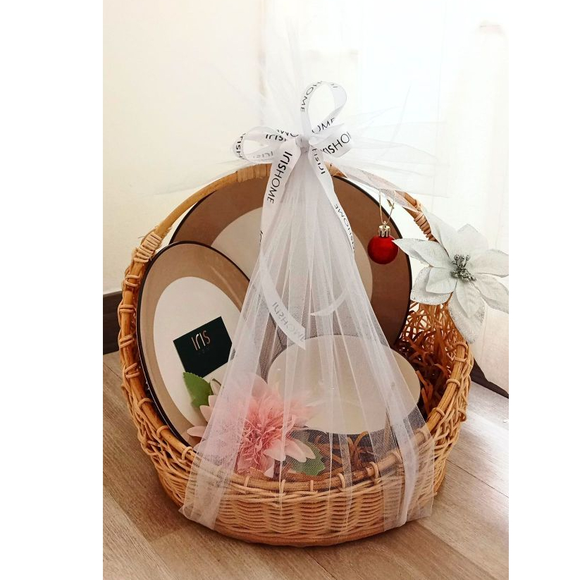 Jual Hampers Keranjang - Brown Rim/Hampers hadiah Hari Raya Hari Besar ...
