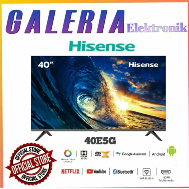 Jual HISENSE 40E5G 40INCH FHD ANDROID 11 SMART TV BEZELLESS DESIGN ...