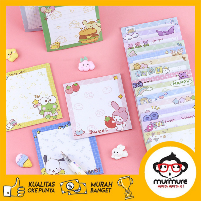 Jual MURMURE I STICKY NOTES PAD / STICKY NOTE PENANDA HALAMAN / MEMO ...