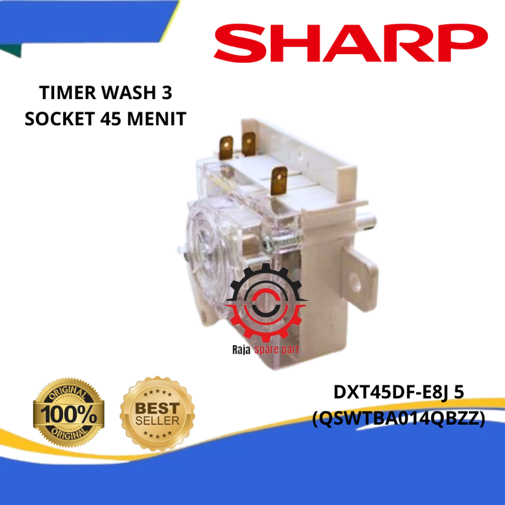 Jual TIMER WASH SHARP 3 SOCKET ORIGINAL / TIMER MESIN CUCI SHARP 3 PIN ...