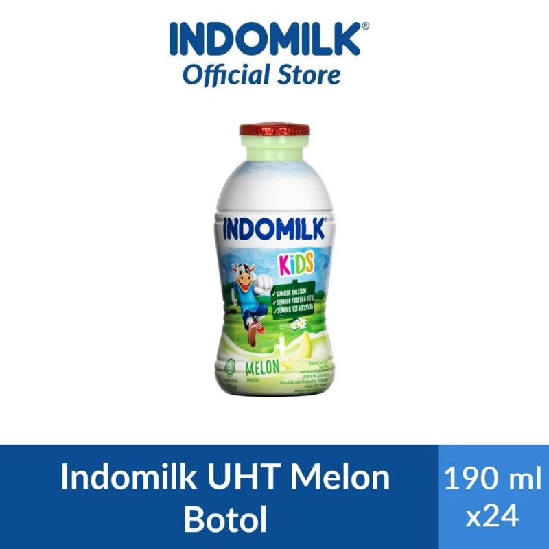 Jual [1 Karton] Indomilk UHT Melon Botol 190 ml isi 24 pcs | Shopee Indonesia