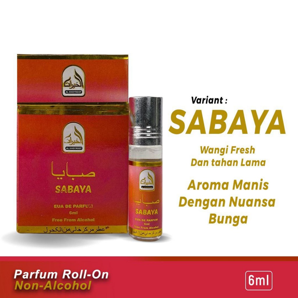 Jual Parfum Kemasan AL KHOYROT SABAYA 6 ml Minyak Wangi Roll On Non Alkohol Arabian / Parfum ...