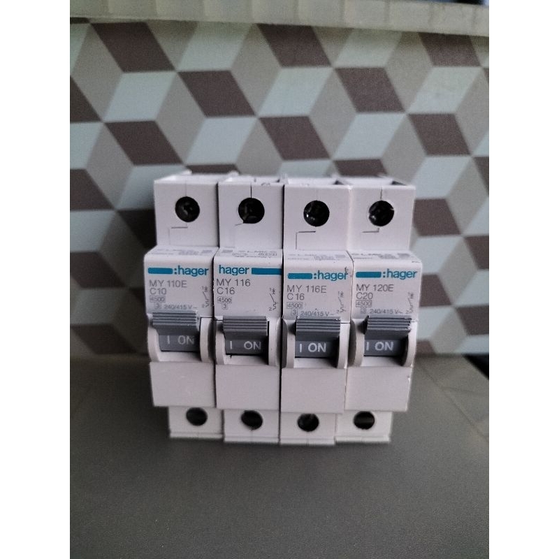 Jual MCB HAGER SATU PASHE 10A/16A/20A/25A/32A/40A | Shopee Indonesia