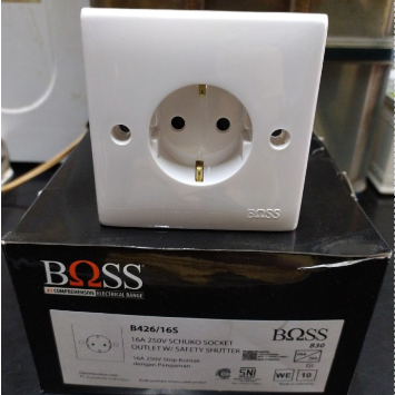 Jual Stop Kontak Saklar Boss B426/16S model classic polos inbow ...