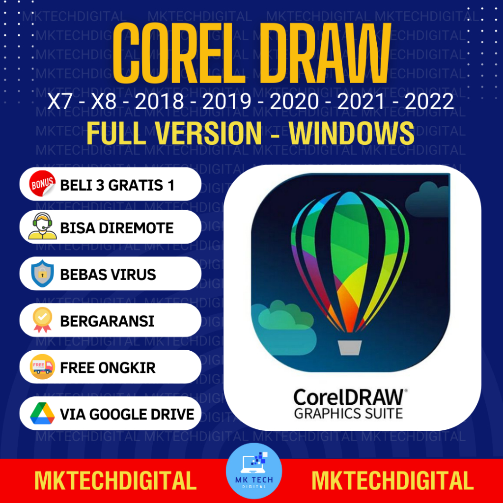 Jual COREL BANYAK VERSI - WIN FULL VERSION - BISA DIREMOTE - Garansi ...
