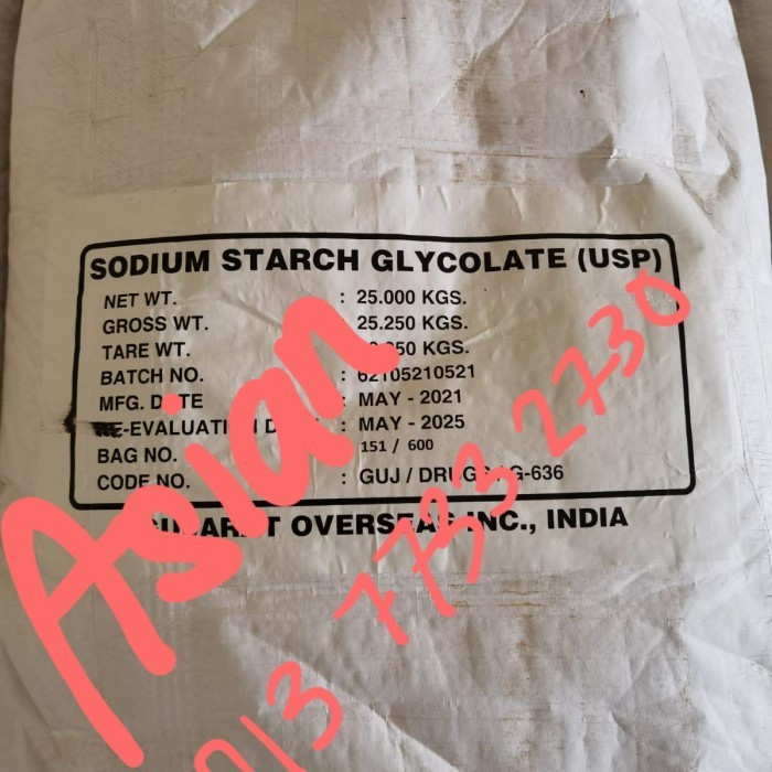 Jual SODIUM STARCH GLYCOLATE - SSG - EXPLOTAB - EKSPLOTAB - PELINCIR ...