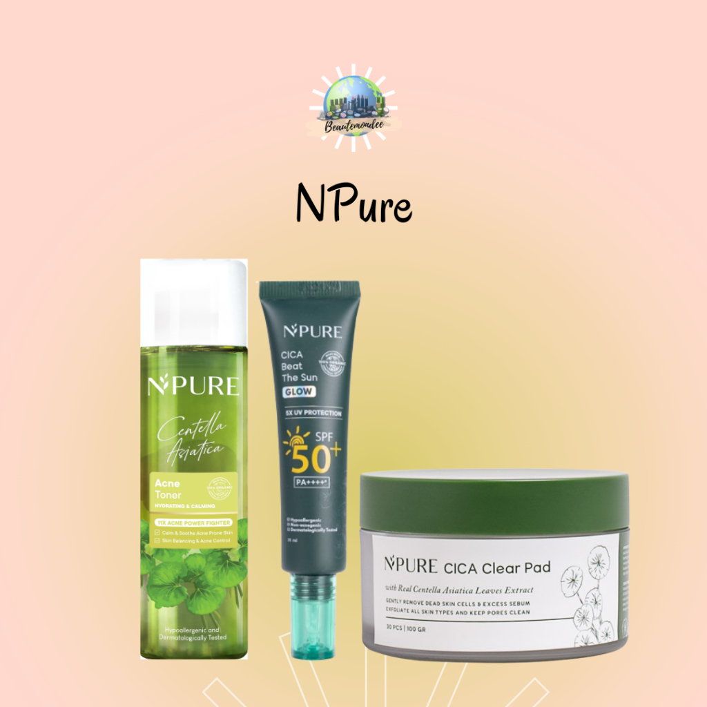 Jual NPURE Cica Face Toner 30ml / 150ml / Npure Centella Asiatica Toner ...