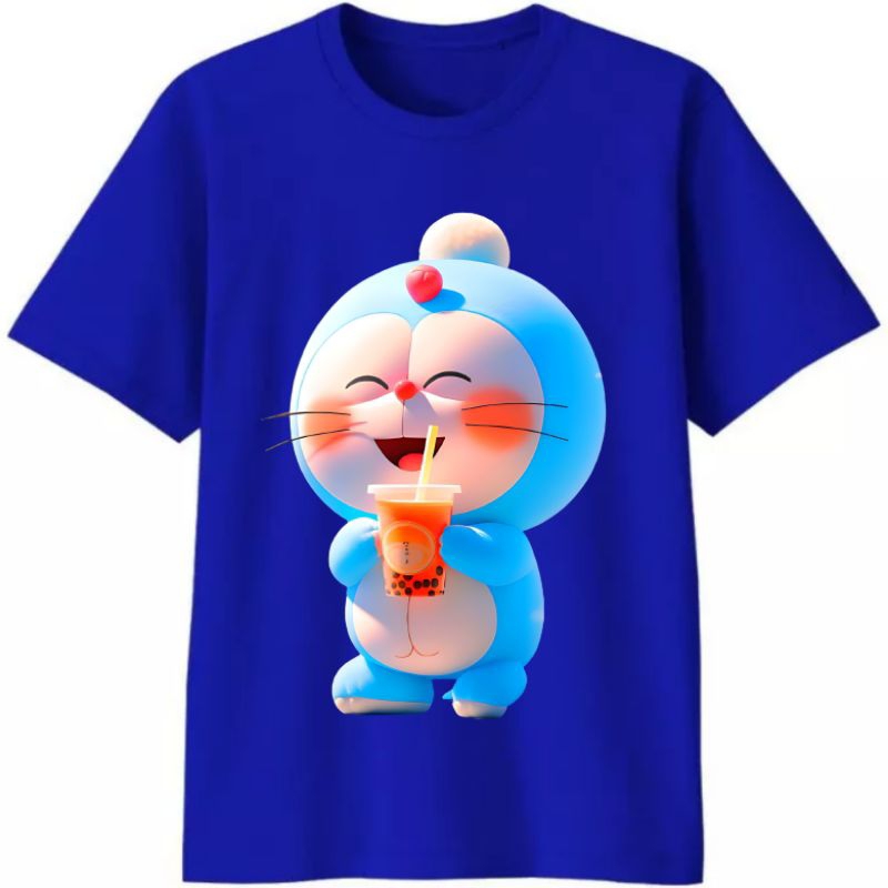 Jual Kaos Pria Wanita Unisex Anak Dewasa Anime Doraemon Boba 3D 3 D Tri ...