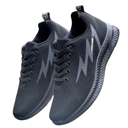 Jual Promo Sepatu Pria Hitam Sneakers Cowok Keren Casual Sport Fhsion ...