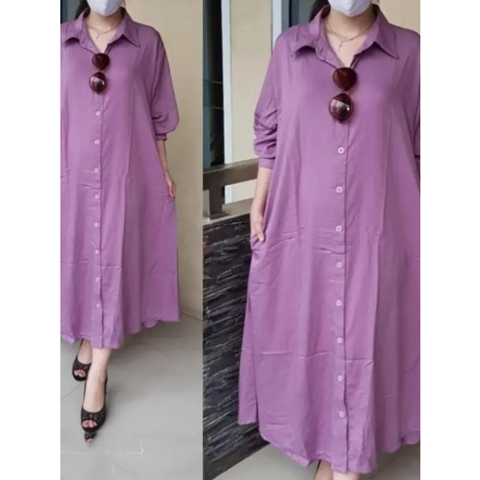 Jual Gamis Full Kancing Depan Premium terbaru 2025 jumbo Busui Motif ...