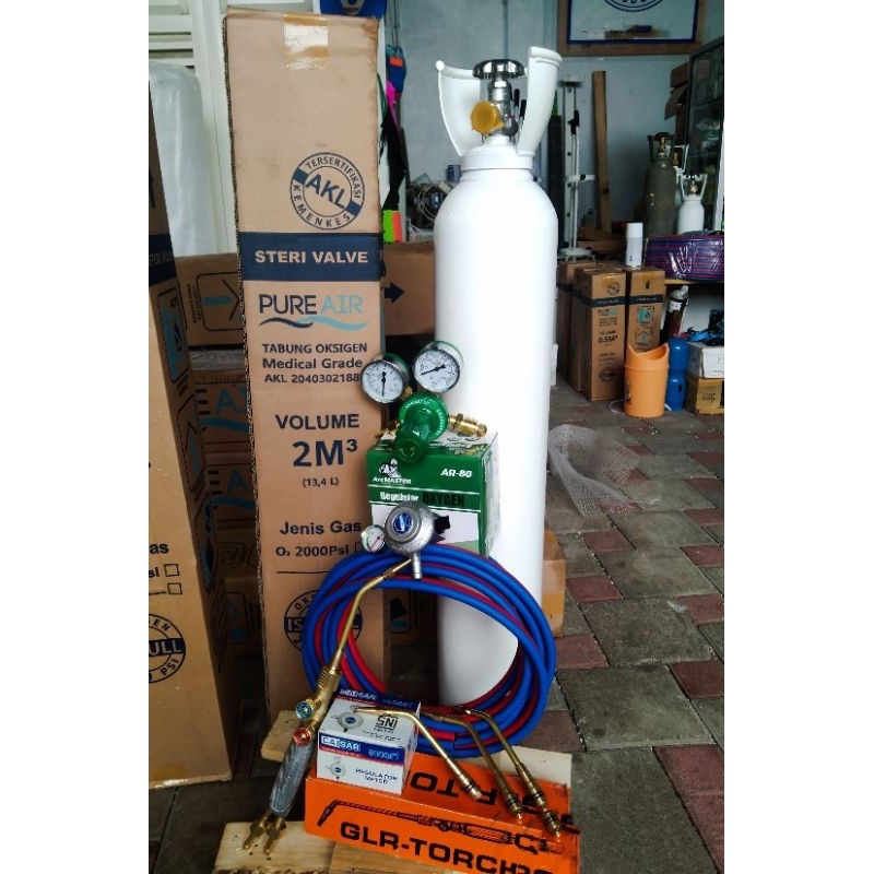 Jual Paket komplit blender las + tabung oksigen 2m3 cocok untuk las ...