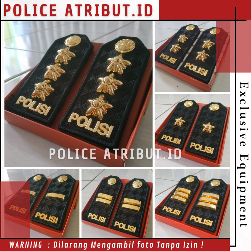 Jual PANGKAT PDU POLRI IPDA IPTU AKP KOMPOL AKBP KOMBES Lis Hitam ...