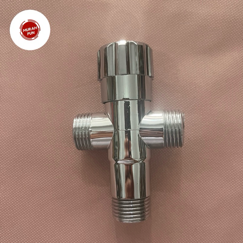 Jual stopkran tee cabang shower kloset toilet wastafel pvc plastik ...