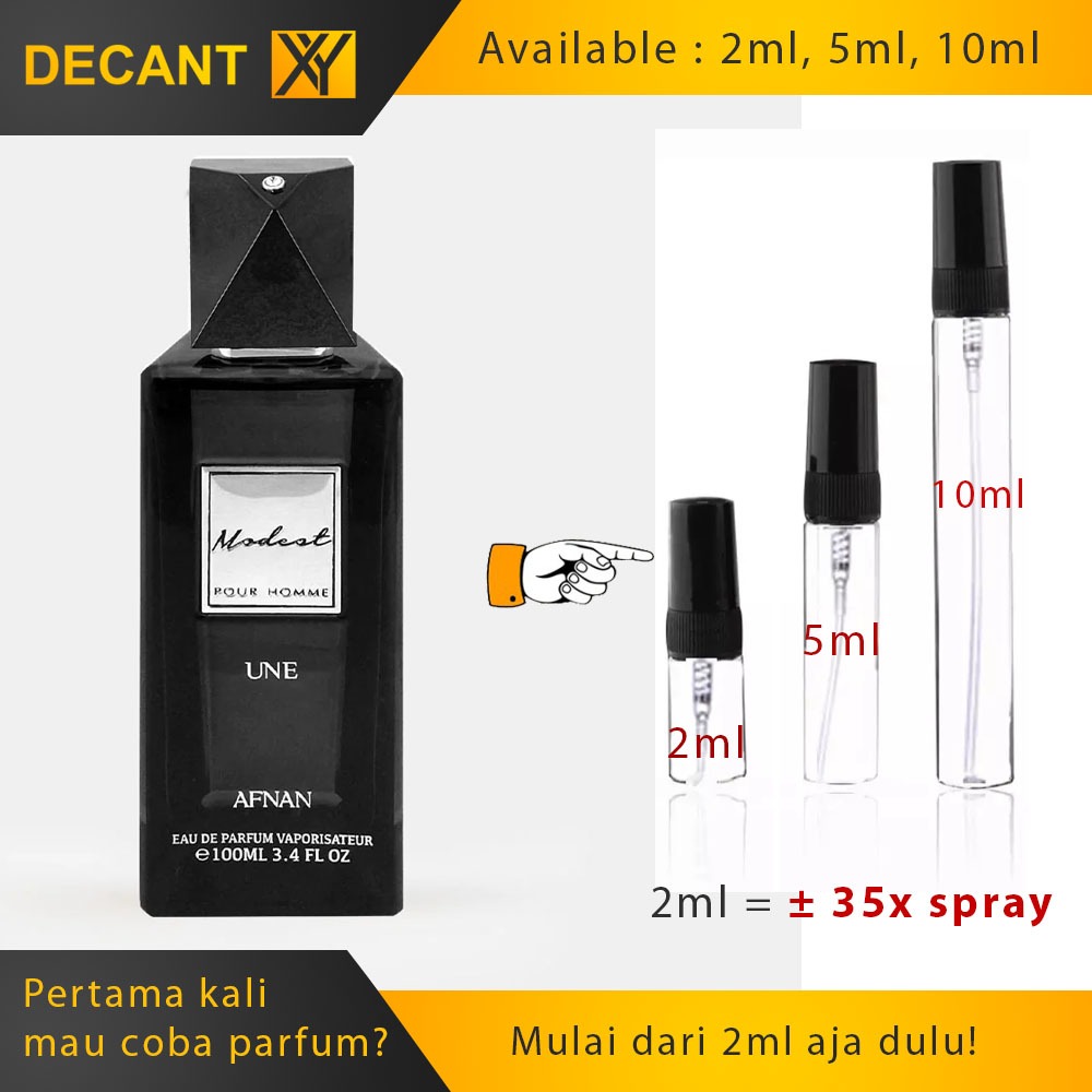 Jual Decant Afnan Modest Une for Men EDP 2ml 5ml 10ml | Shopee Indonesia
