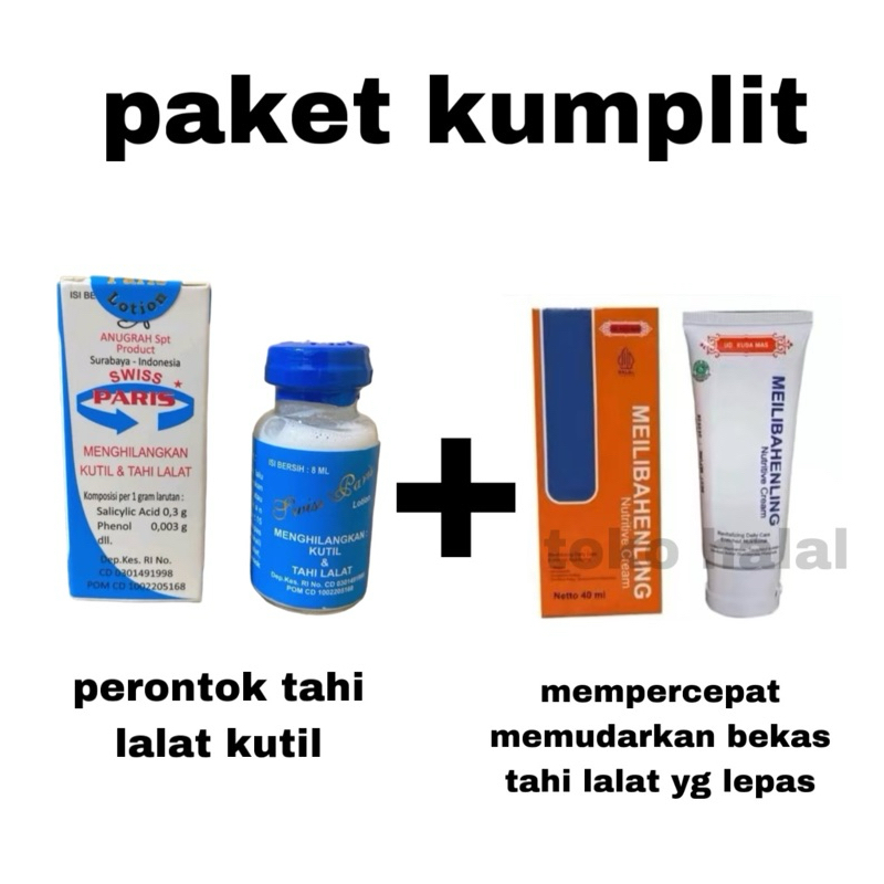 Jual PAKET KUMPLIT SWISS PARIS+CREAM PEMUDAR BEKAS LUKA FLEK HITAM ...
