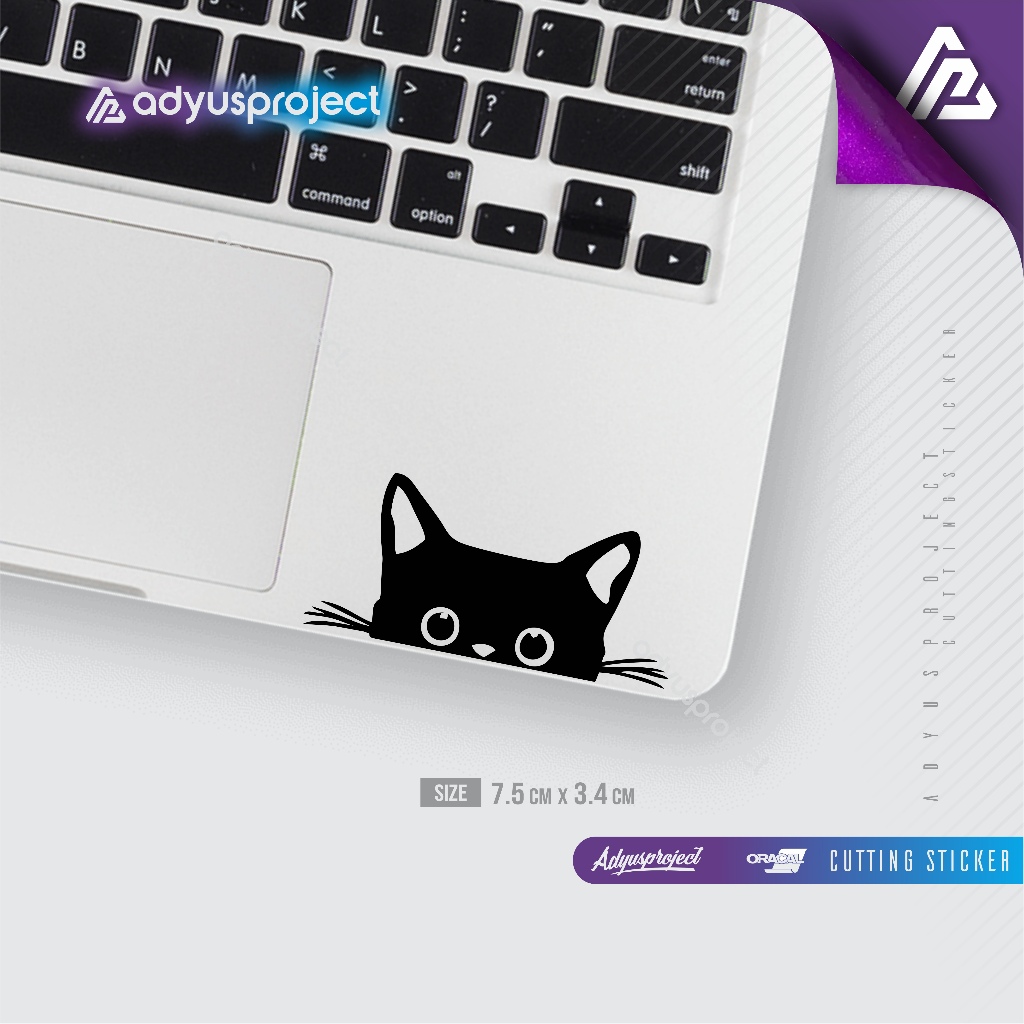 Jual Sticker Kucing 001 Cutting Sticker | Stiker | Sticker laptop ...
