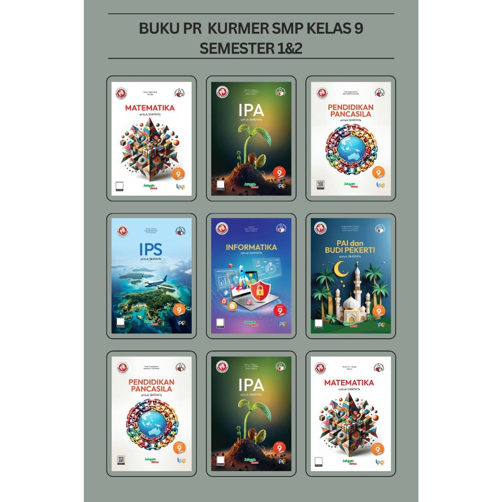 Jual Buku Pr/LKS SMP/MTS Kurmer Kelas 9/IX Semester 1&2 Kurikulum Merdeka Intan pariwara Tahun ...