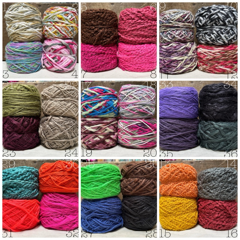 Jual Benang Rajut Bulky ( Fancy Yarn / Boucle / Benang Kapas / Weaving ...