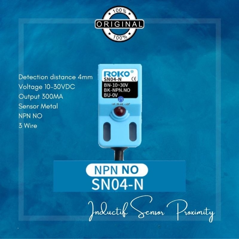 Jual SENSOR PROXIMITY SN04-N NPN NO NORMALY OPEN DC 3 WIRE DETEKSI ...