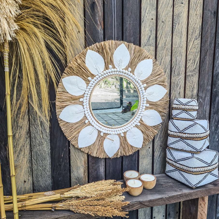 Jual Wall mirror hotel mirror bohemia summer mirror cermin dinding ...