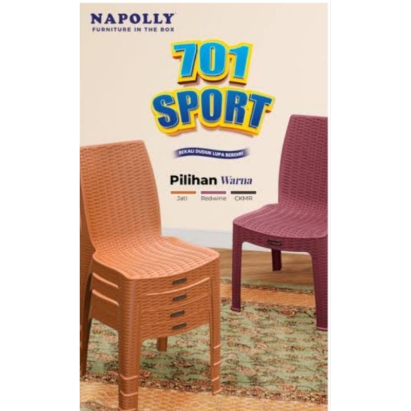Jual kursi plastik napolly 701.(SJ) | Shopee Indonesia