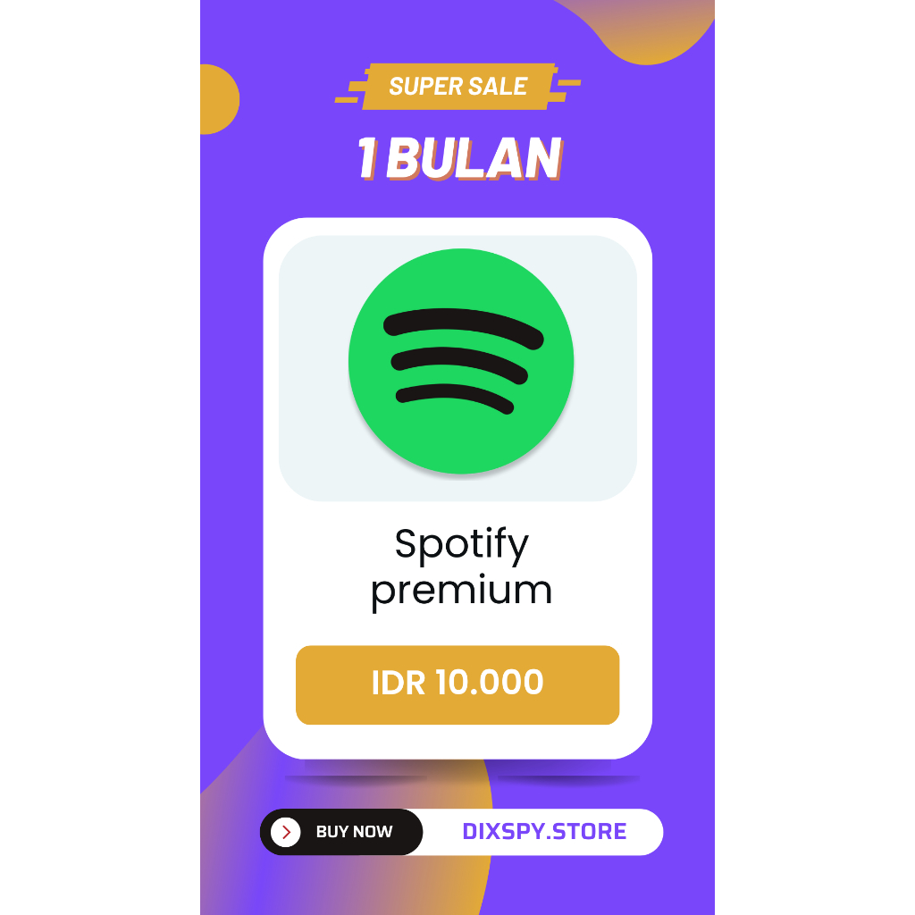 Jual SP0TIFY TERMURAH 1 BULAN BISA ANDROID DAN IOS HARGA PROMO [NEW ...