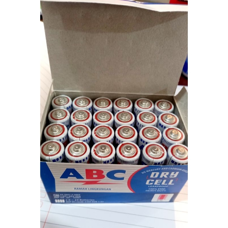 Jual Batu ABC Biru AA | Battery ABC blue AA ( 1 pak isi 24 pcs ...