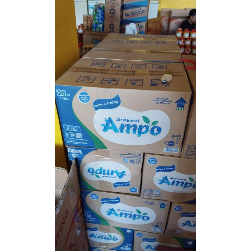 Jual Air Mineral Ampo 1 Dus 220ml 48 Pcs | Shopee Indonesia