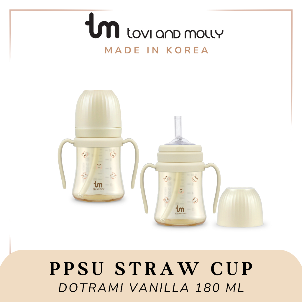 Jual TM Tovi and Molly Straw Cup Rami Vanilla 180 ml PPSU / Tovi&Molly ...