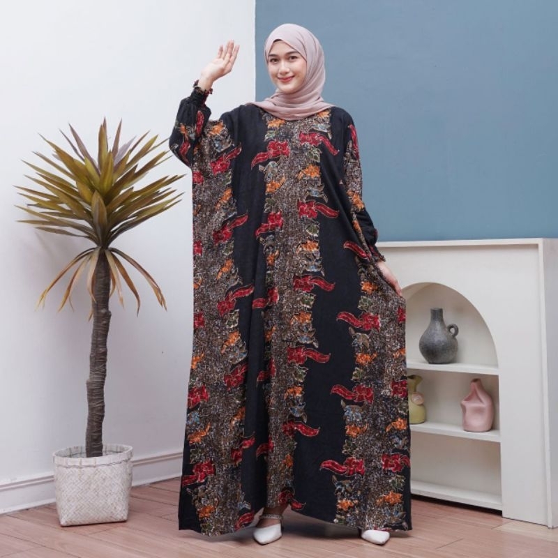 Jual Aktsara Batik - Kaftan Wanita Kaftan Dress Modern Hijab Kaftan Cap ...