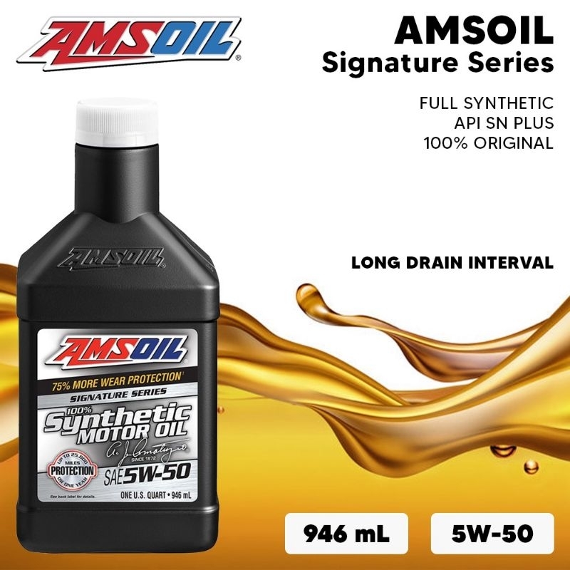 Jual AMSOIL Signature Series AMR - 5W-50 - 946 mL (mili Liter) | Shopee ...