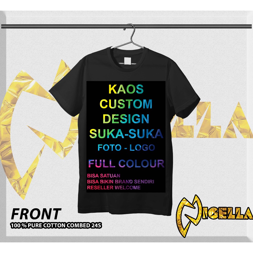Jual BAJU KAOS SABLON CUSTOM DESAIN SUKA SUKA | DESIGN BISA CETAK FOTO ...
