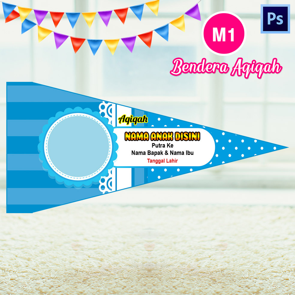 Jual Bendera aqiqah untuk acara tasyakuran aqiqah | Shopee Indonesia